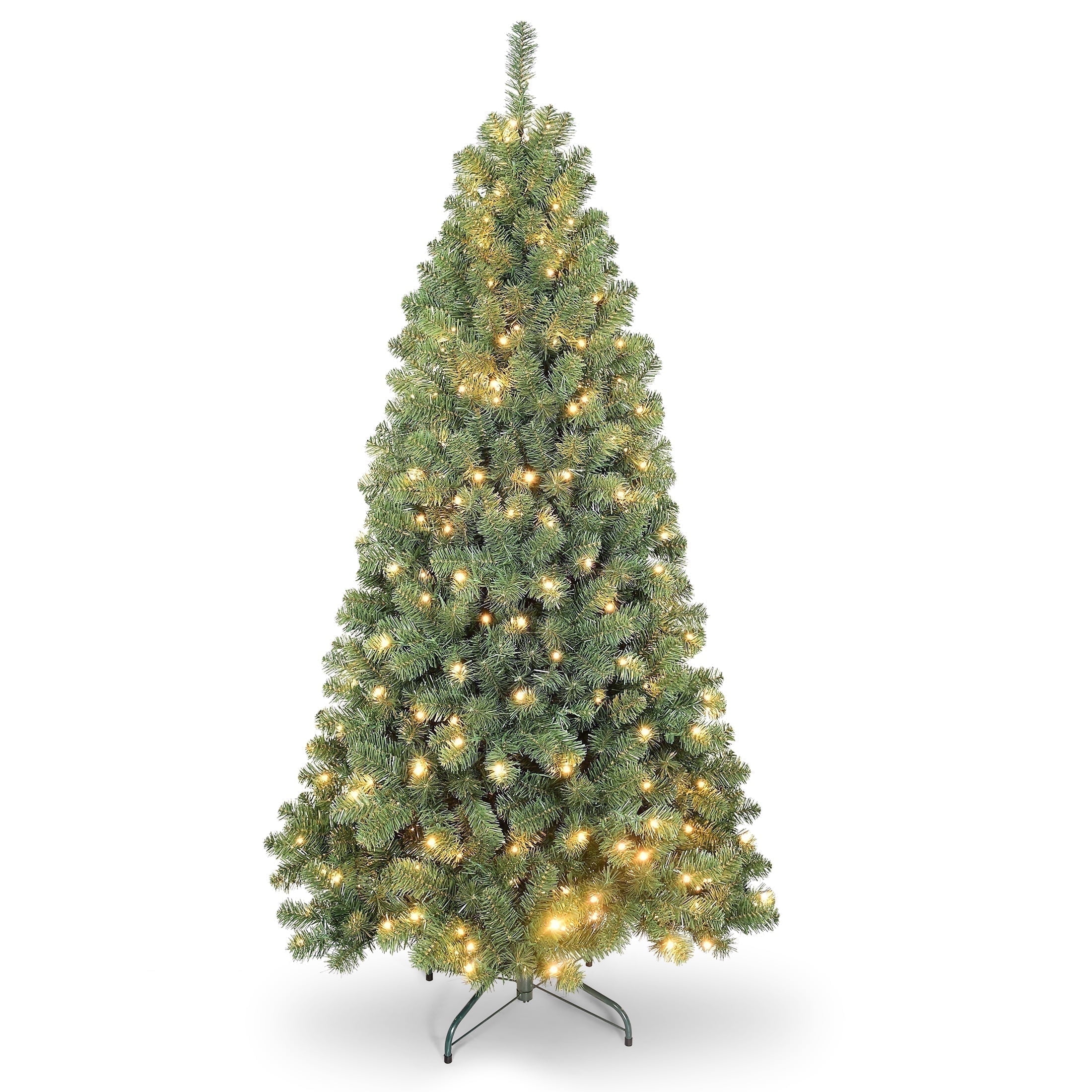 7FT Christmas Tree Pre lit, Bringstar Hinged Xmas Trees 1072 Premium ...