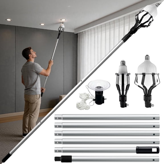 High Ceiling Telescoping Light Bulb Changer Poles for Home Use