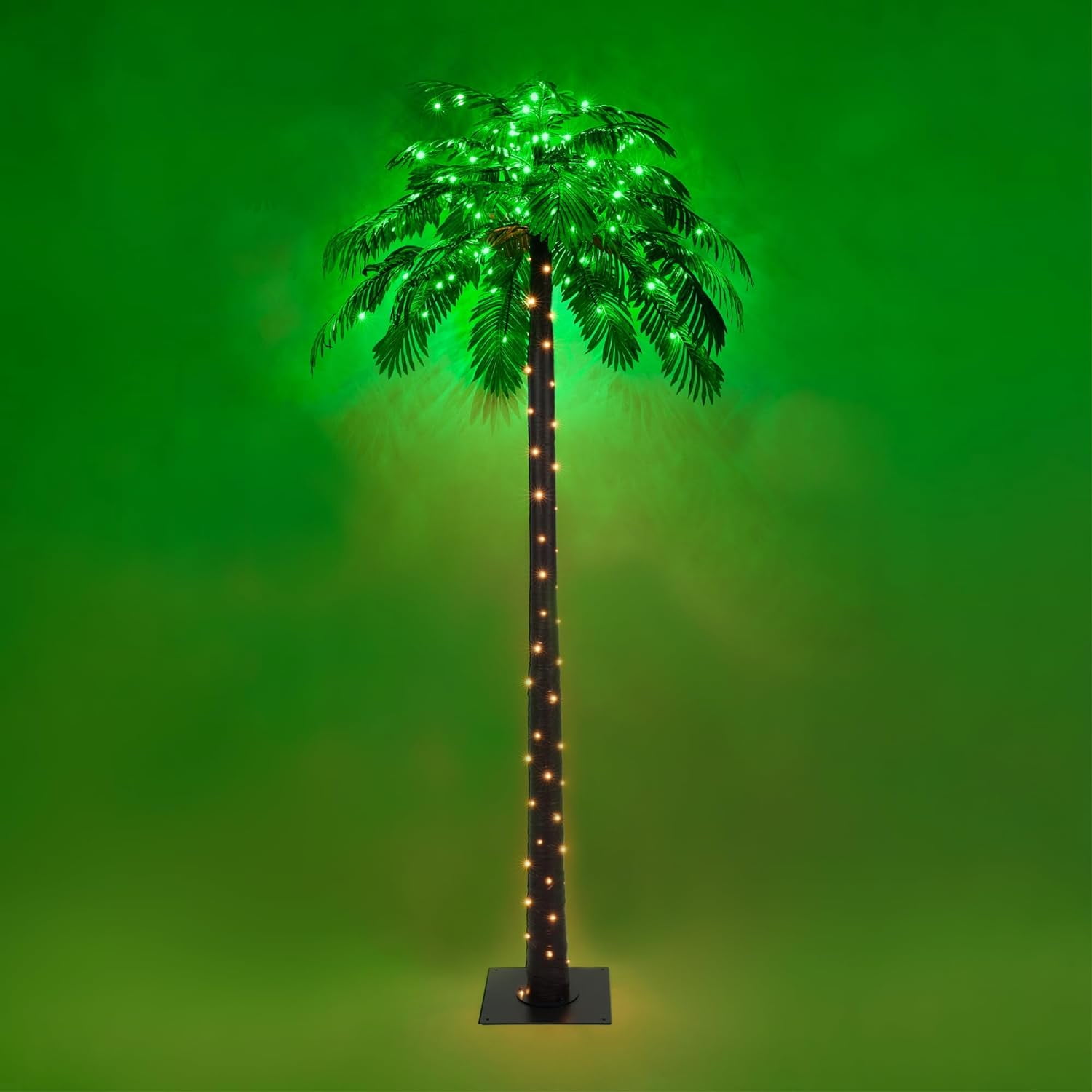 7FT Lighted Palm Tree Indoor, 160 Multifunction , Lighted Palm Trees ...