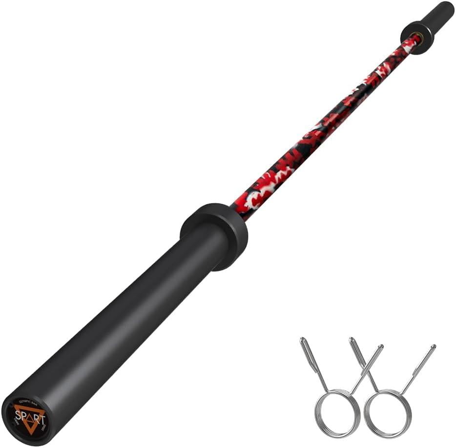 7FT Olympic Barbell Bar with Weight Plate Set Combo, Solid Olympic Bar ...