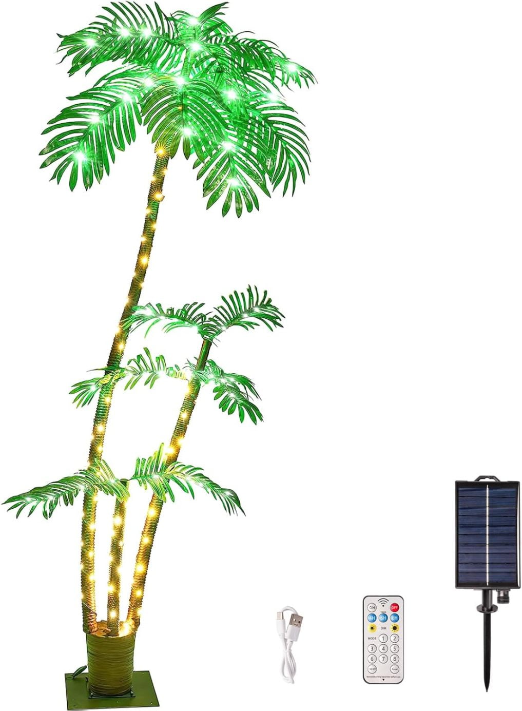 7FT Palm Trees for Outside Patio, Christmas Palm Trees Decor ...