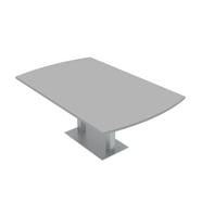 6X3 Rectangular Conference Table With Square Metal Base Power Module ...