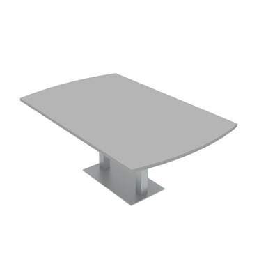 6X3 Rectangular Conference Table With Square Metal Base Power Module ...