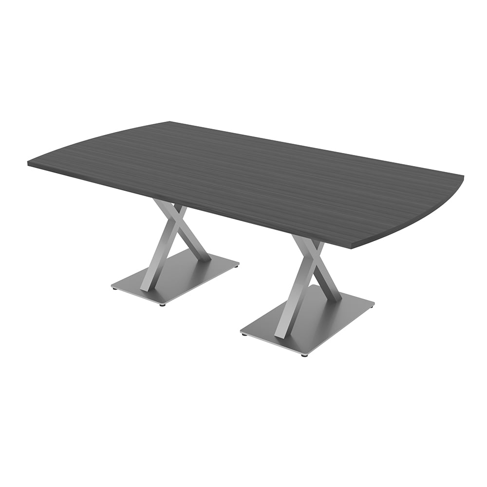 7Ft Arc Rectangle Conference Table X Shaped Base Power And Data Module ...