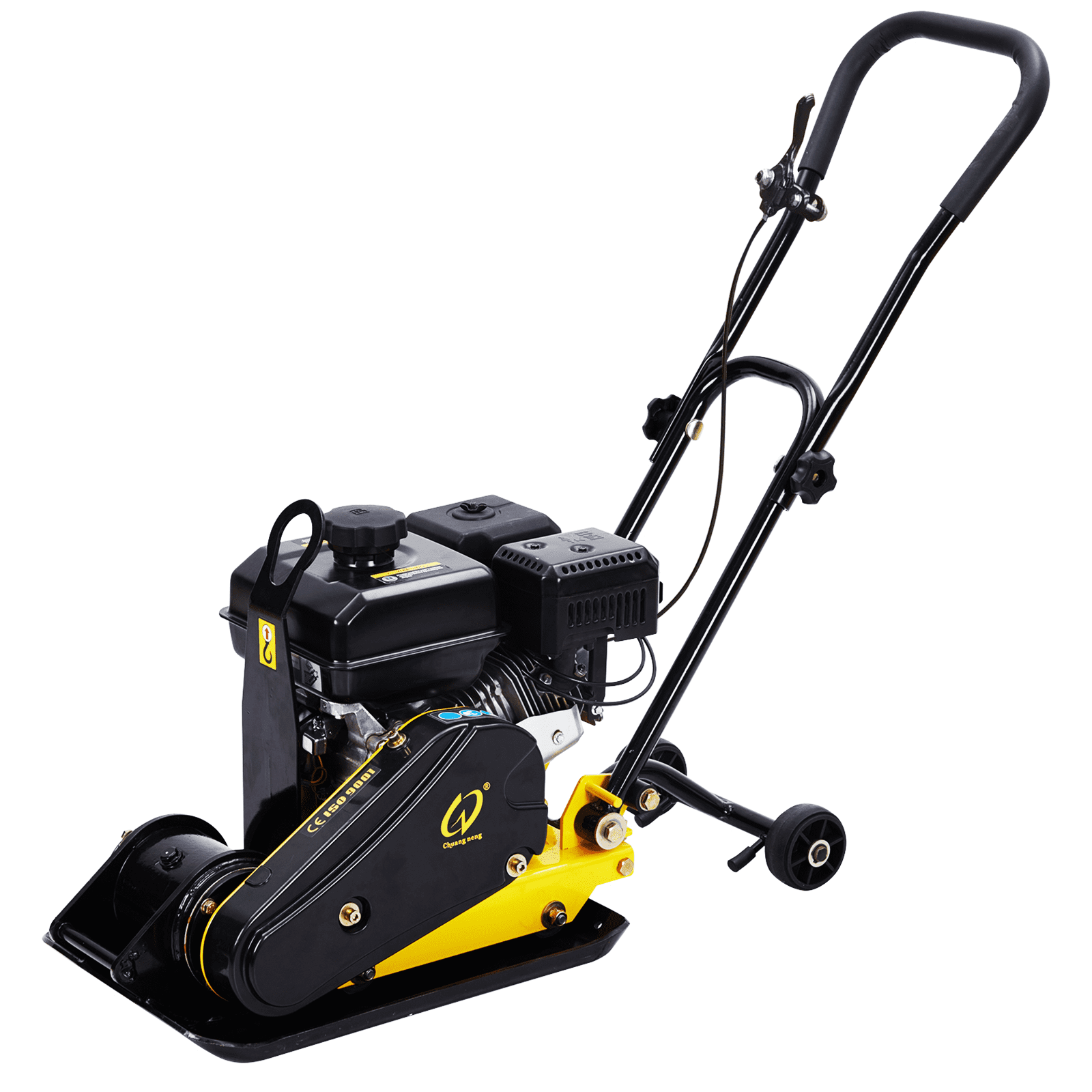 7HP Plate Compactor Rammer, 212CC Gas Engine, 4200lbs Compaction Force ...