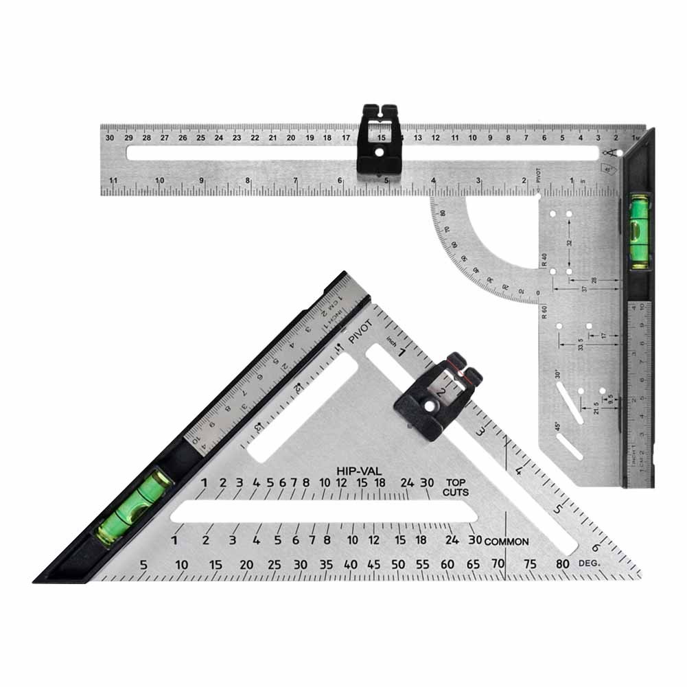 7In 12In Stainless Steel Rafter Square Carpentry Measuring Layout Tool ...
