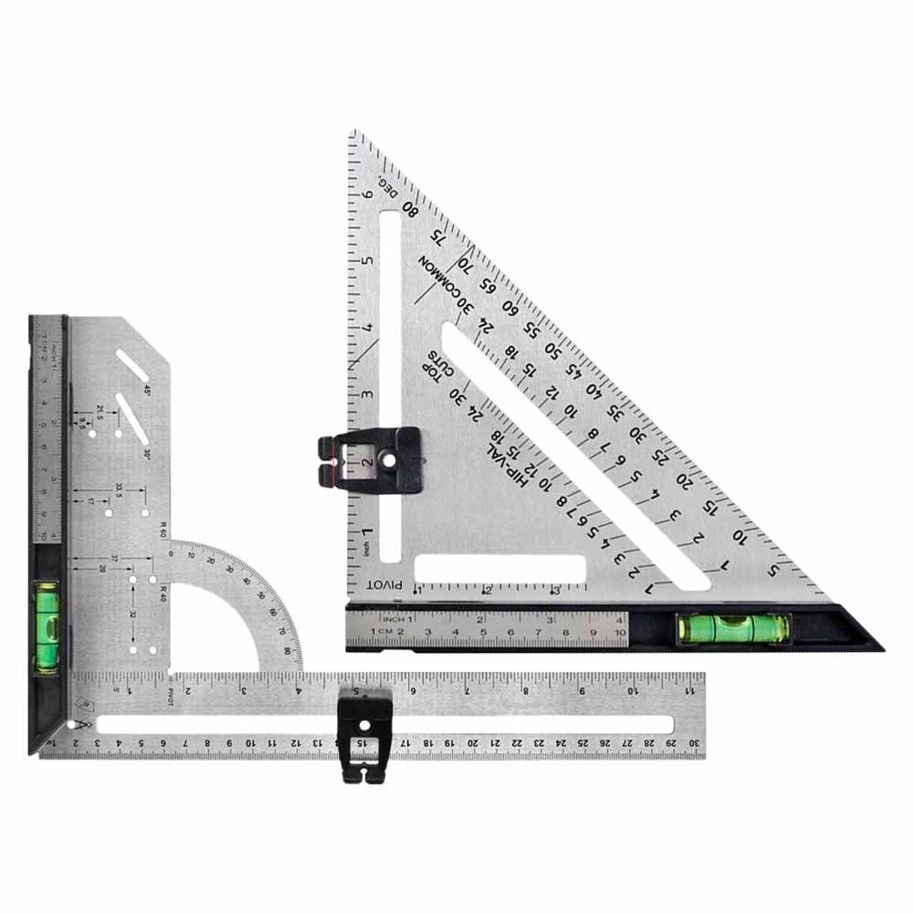 7In 12In Stainless Steel Rafter Square Carpentry Measuring Layout Tool ...