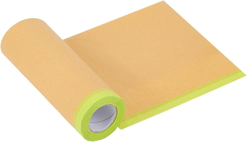 7In x 50 Feet Pre Taped Masking Paper Painters Paper Roll Waterproof ...
