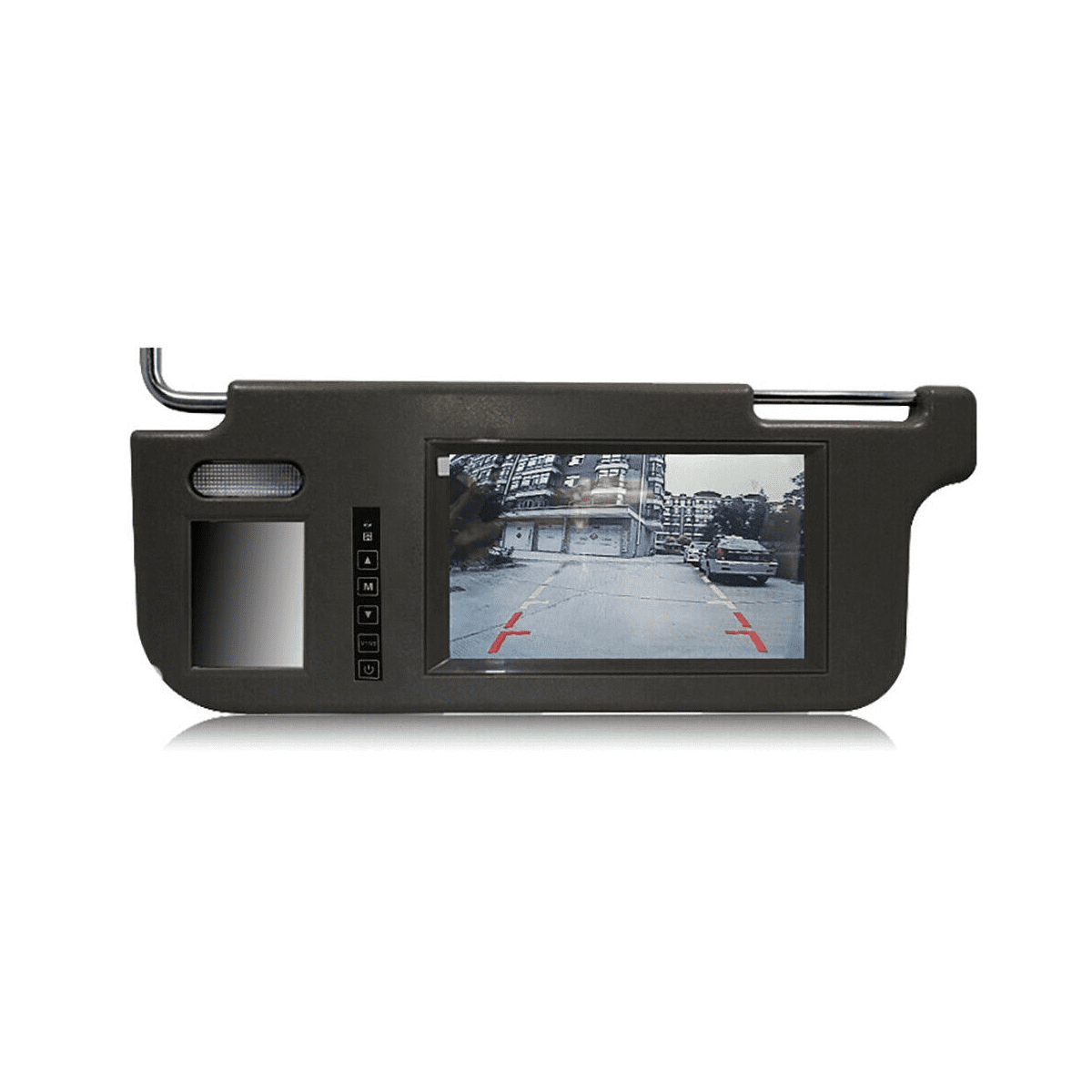 7Inch Black Car Left Sun Visor Rear View Mirror Screen LCD Monitor 2 ...