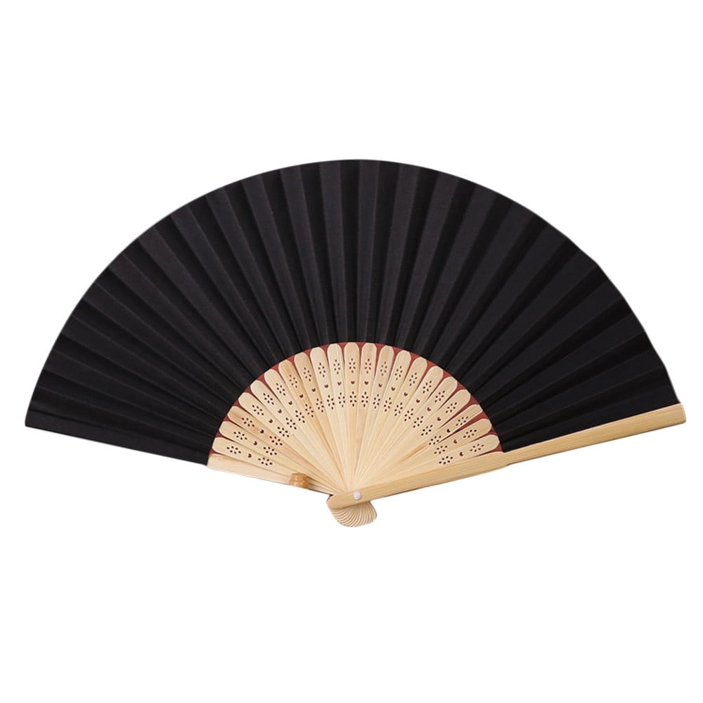 7Inch Folding Paper Hand Fan - Lace Silk Pattern Decorative Fan for ...