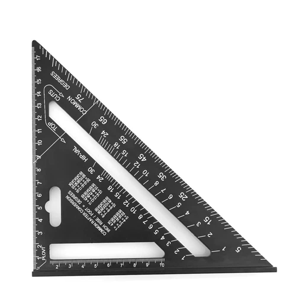 7Inch Triangle Ruler Measurement Tool Aluminium Alloy Carpenter Set ...