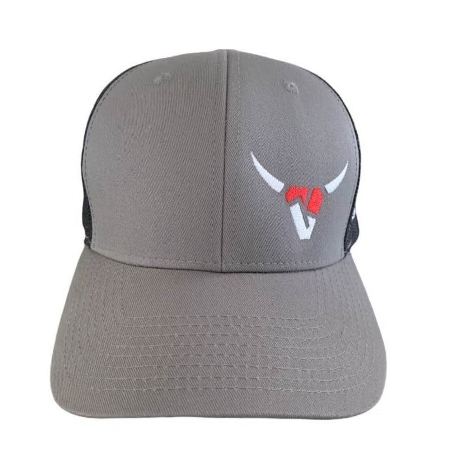 7K Roping Cap #1 - Offset Logo Gray with Black Mesh - Walmart.com