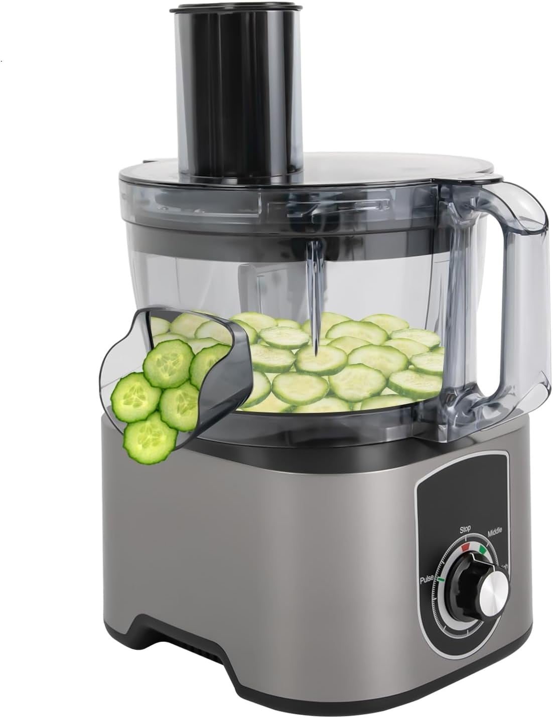 7L/1.85gal Electric Food Processors Food-Grade Stainless Steel, 3 in 1 ...