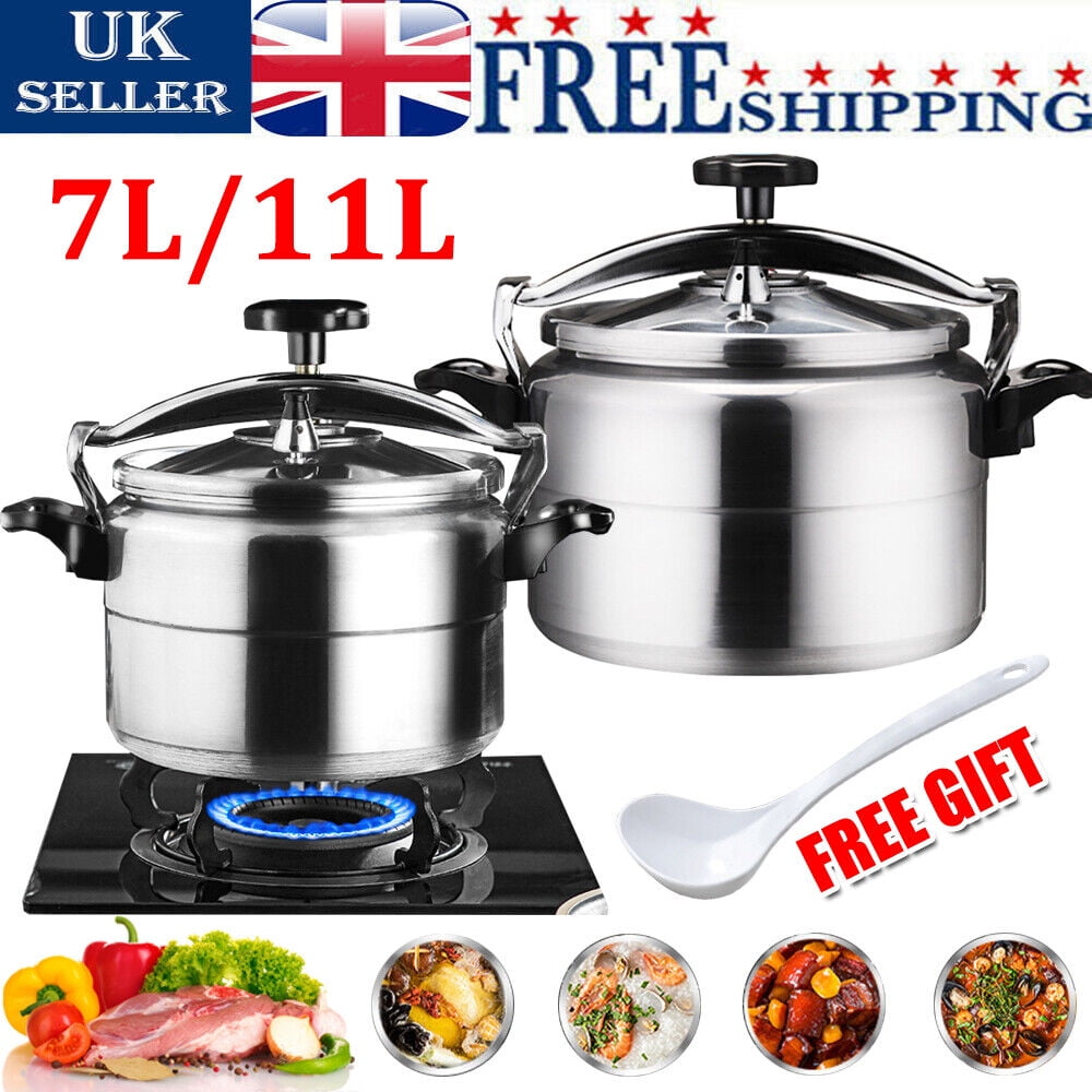 7L-11L Aluminium Pressure Cooker Quick with Lid Latch Indicator ...