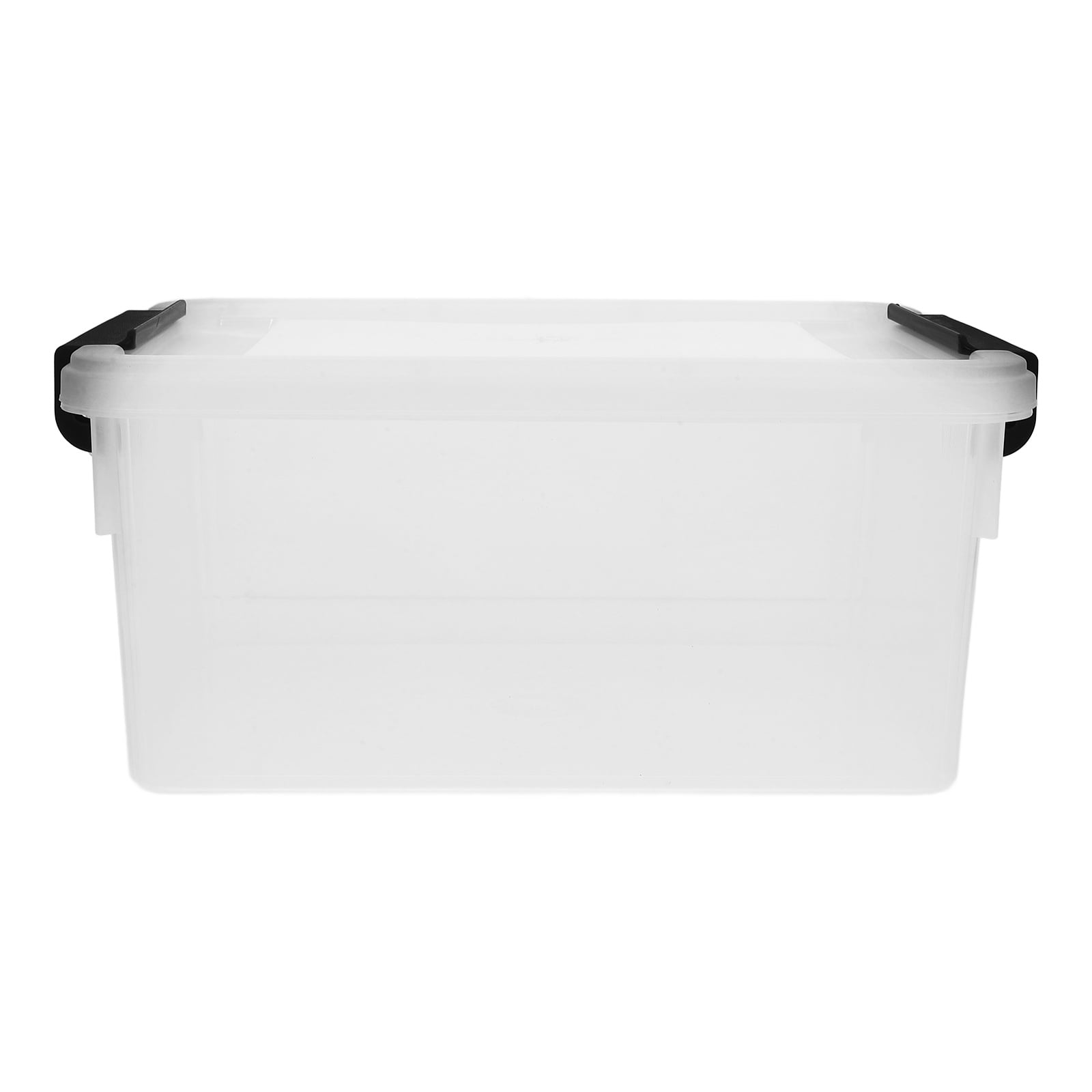 7L Clear Office File Storage Box with Lid, Document Organizer Container ...