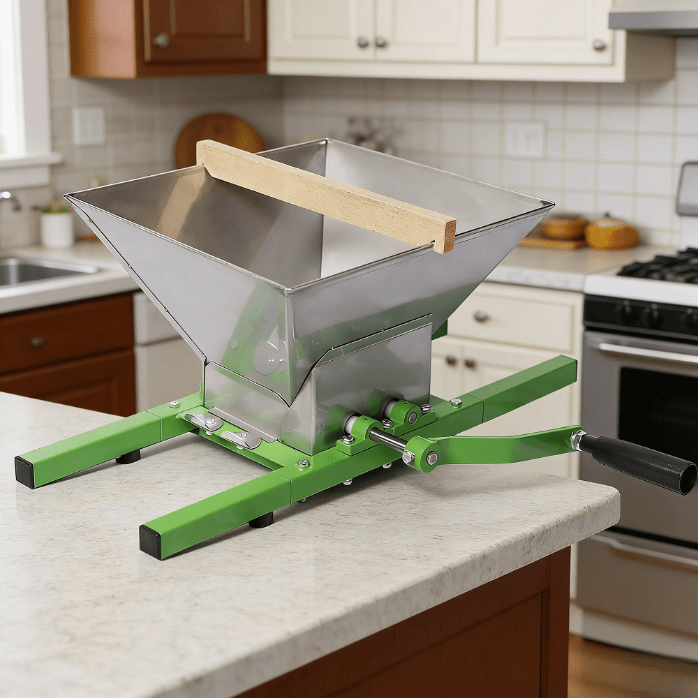 7L Manual Fruit Crusher Apple Grinder Portable Cider Press Pulper,Heavy ...