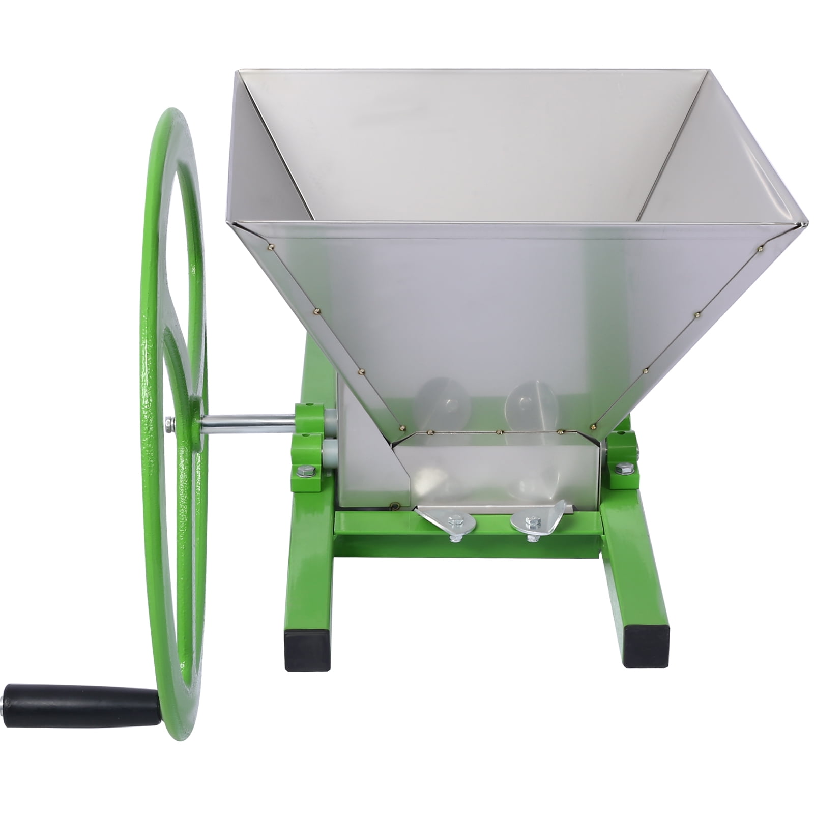 7L Manual Juicer Grinder,Portable Fruit crusher with wheel Stainless ...
