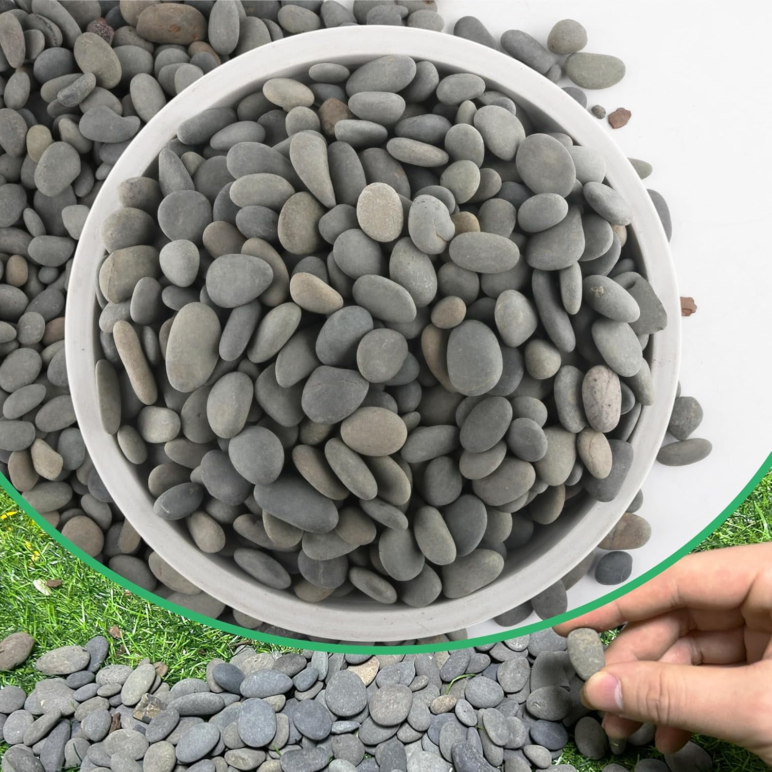 7LB River Rocks Mexican Beach Pebbles for Garden Landscape Plants ...