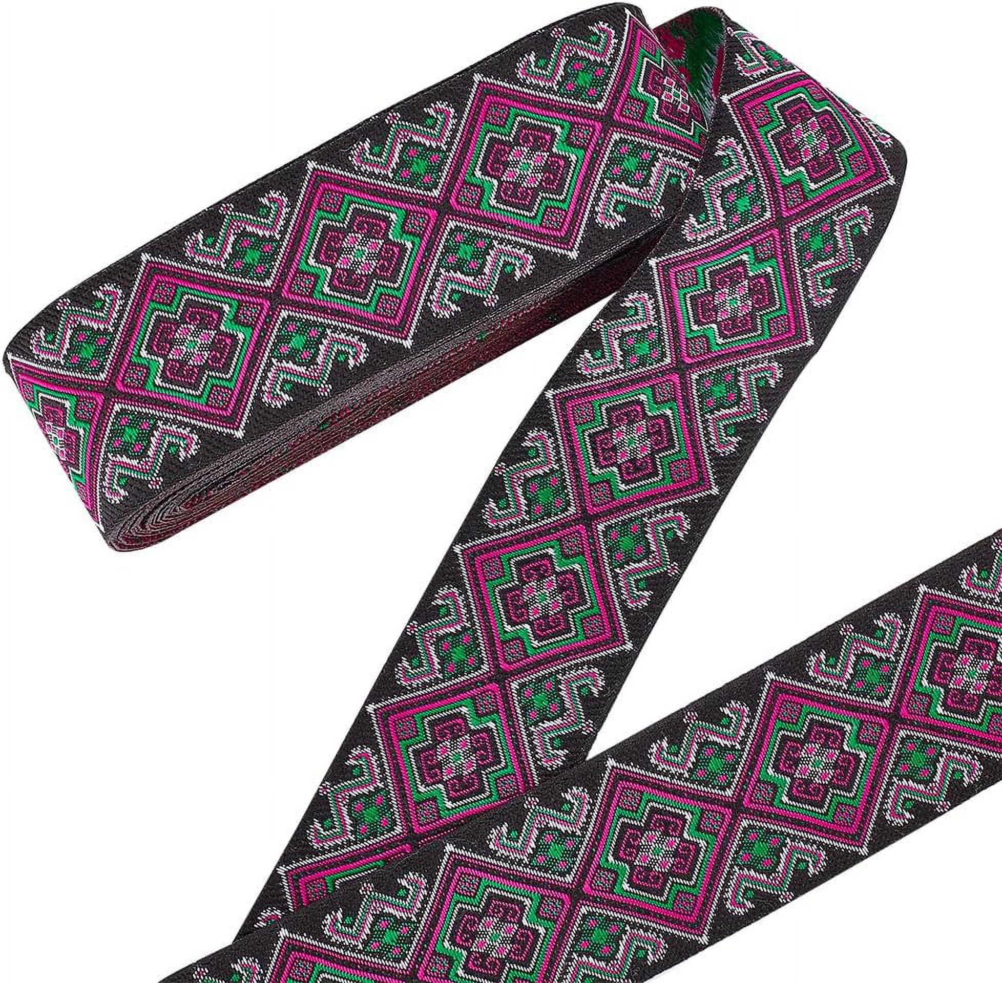 7M Ethnic style Embroidery Polyester Ribbons Jacquard Ribbon Tyrolean ...