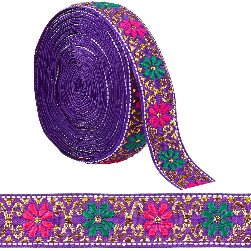 7M Flat Ethnic Style Polyester Ribbon Jacquard Ribbon Tyrolean Ribbon ...