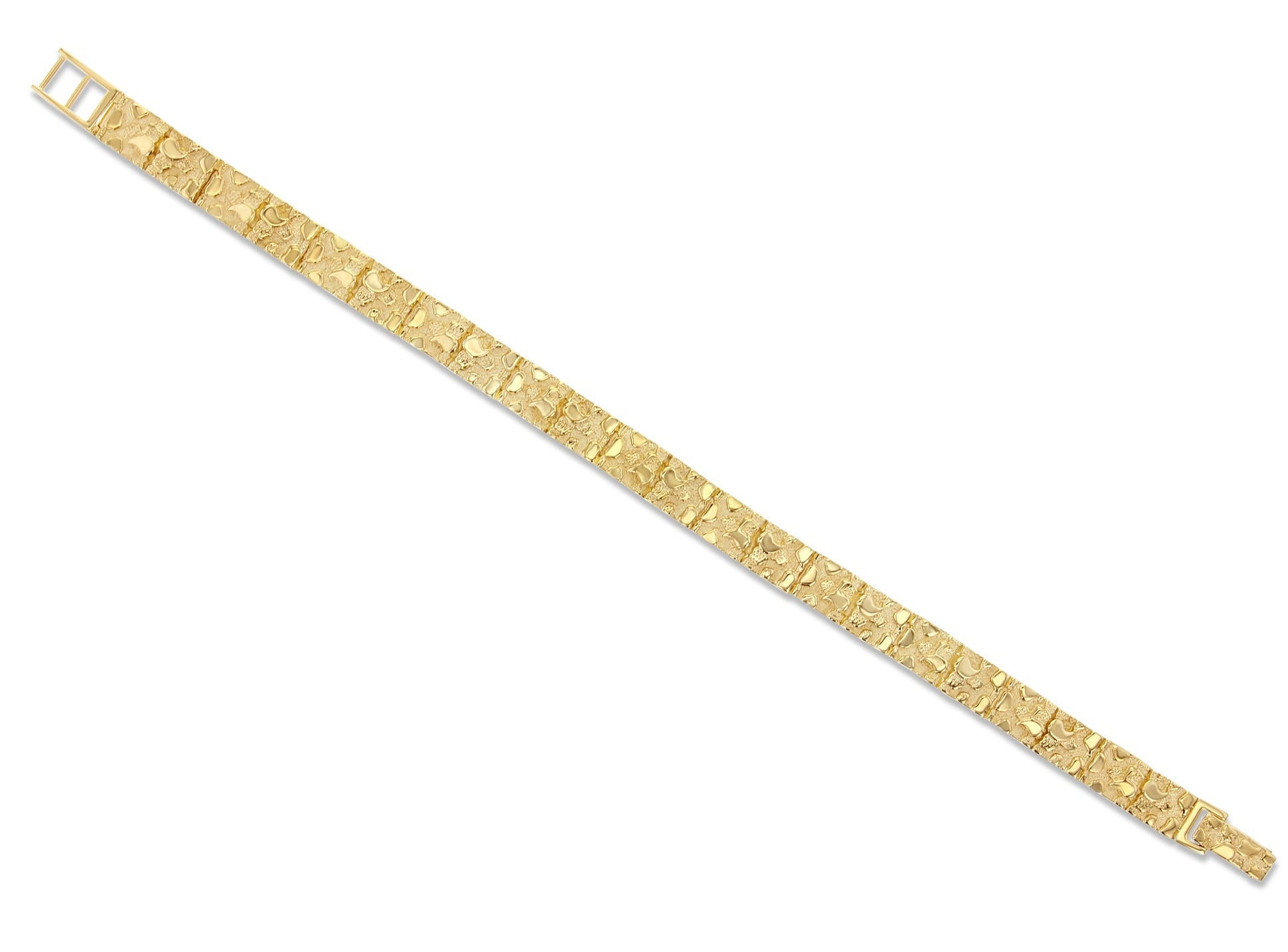 7MM Nugget Tennis Bracelet 14k Yellow Gold - Walmart.com