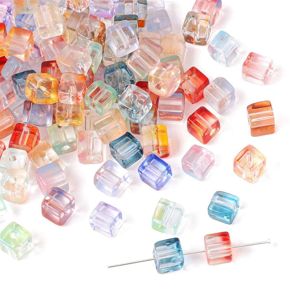 7Mm Transparent Glass Beads Perfect For Diy Necklace And Bracelet ...