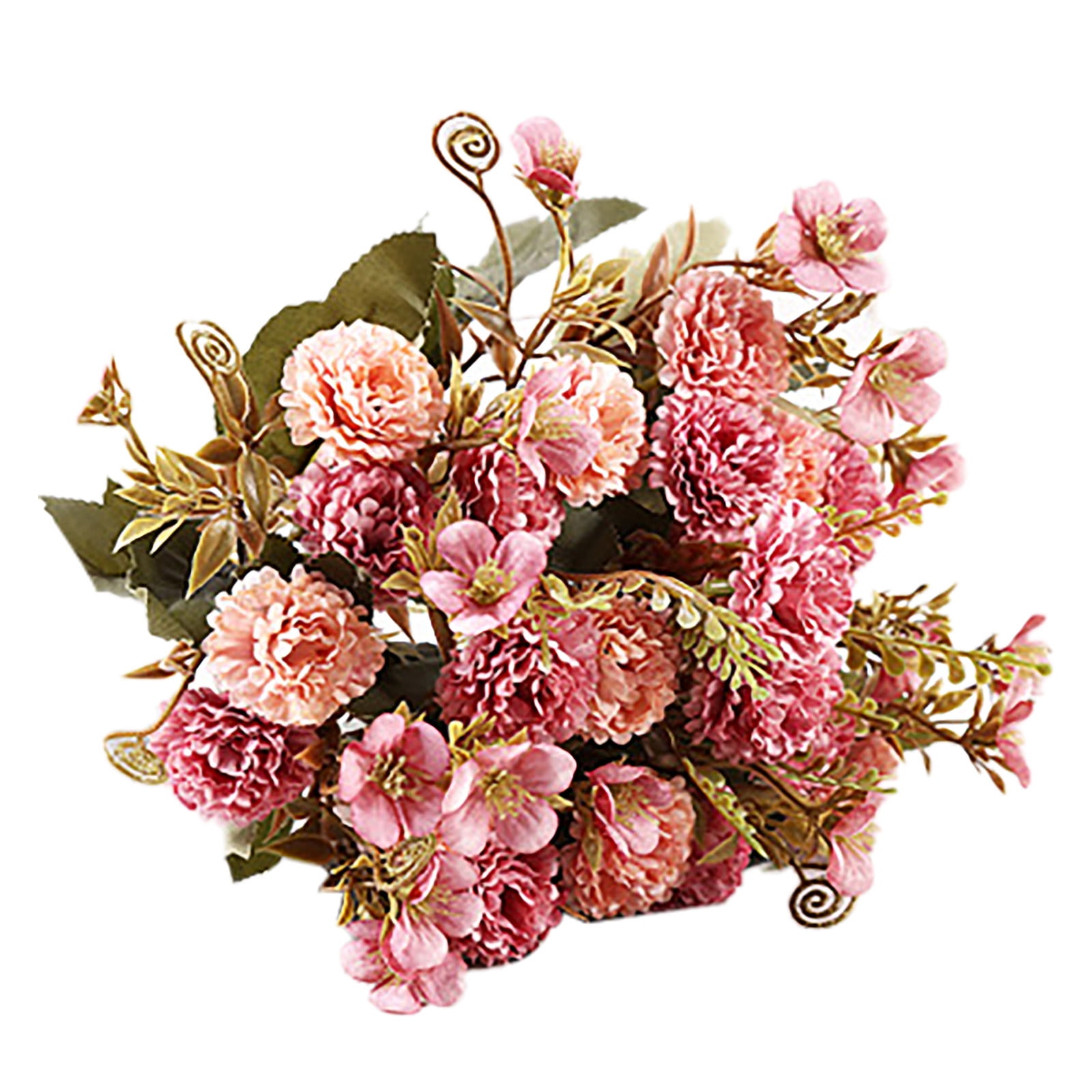 7PC Vintage Artificial Flowers, Fake Silk Flower for Mother's Day Gift ...