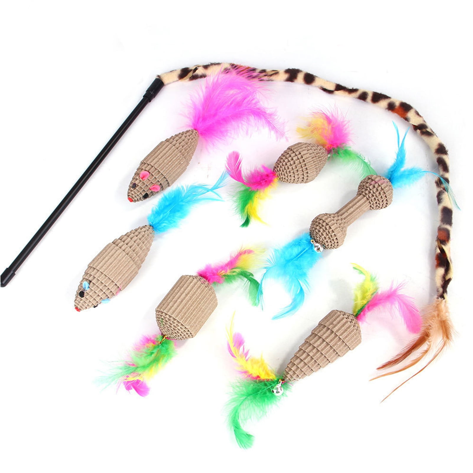 7PCS Cat Scratch Toy Interactive Cardboard Chew Toys Variety Pack Set ...