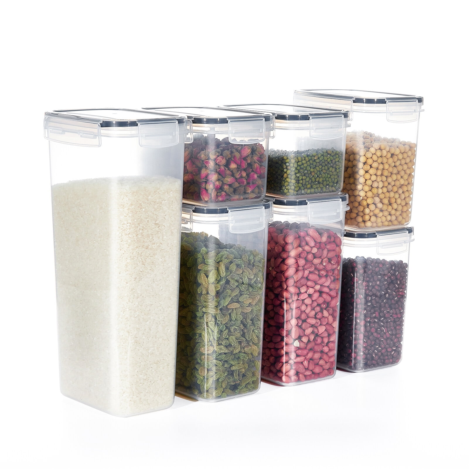 7PCS Food Storage Containers kitchen Storage Container BPA Free PP ...