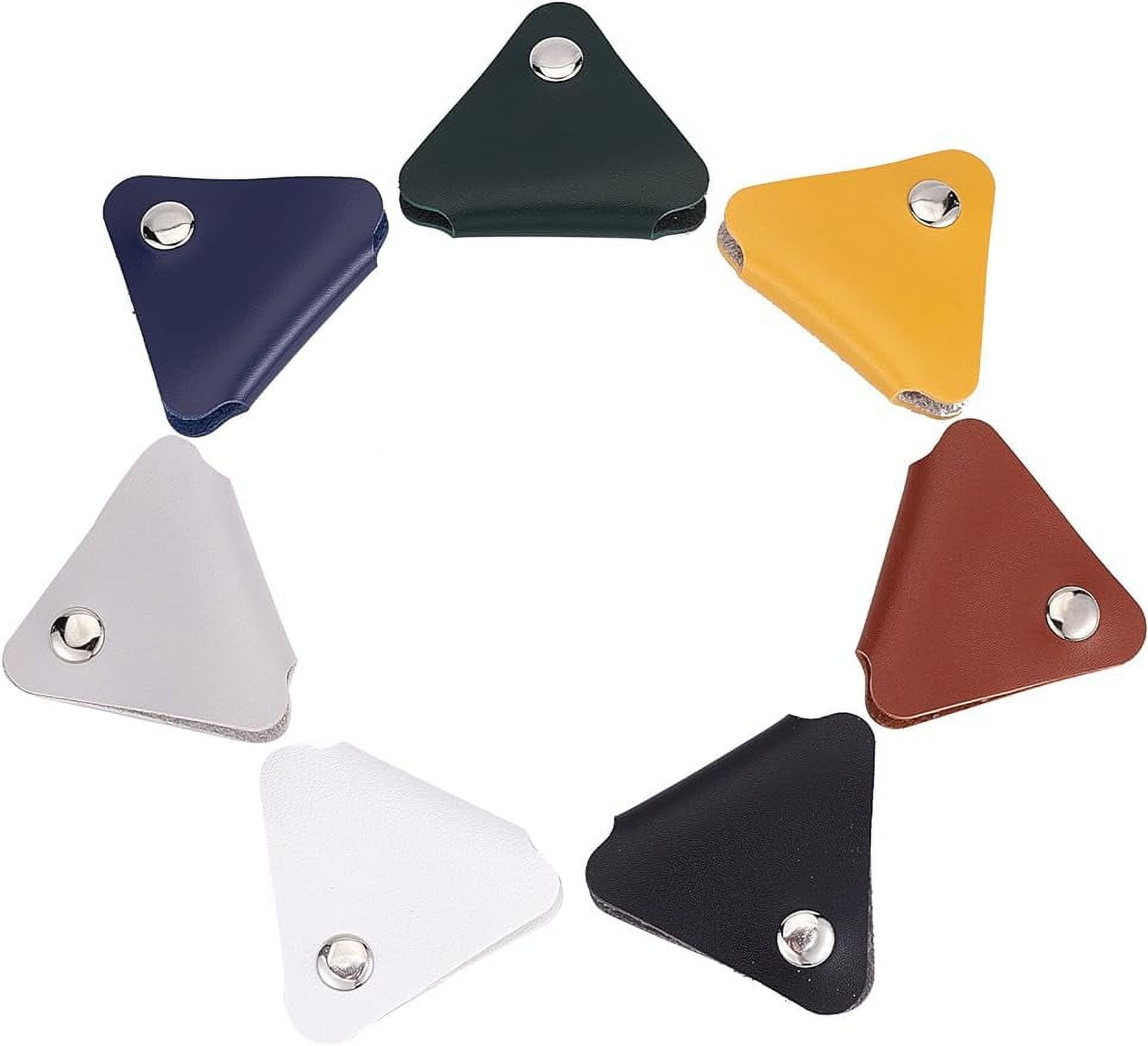 7PCS Leather Cord Organizer Keeper Cable Clips USB Holder Cable Straps ...