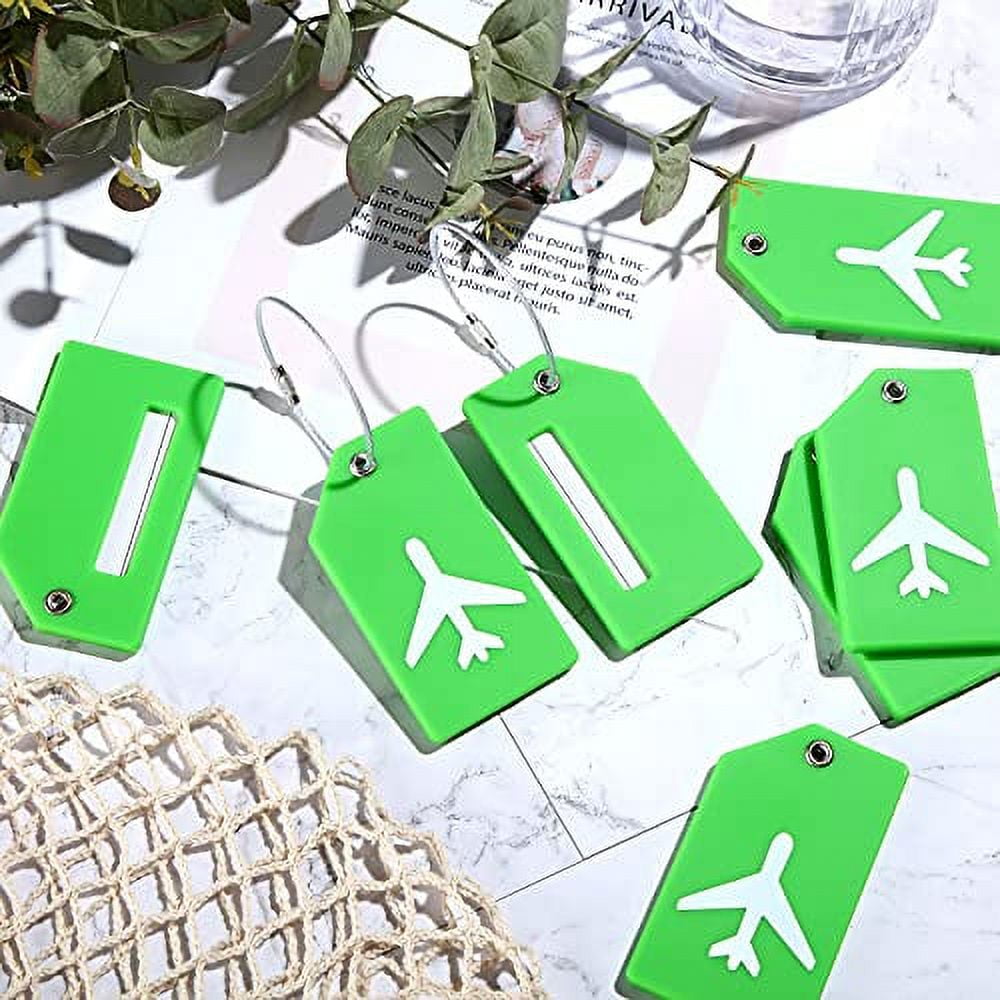 7PCS Luggage Tags for Suitcases, Silicone Luggage Tags for Women and ...