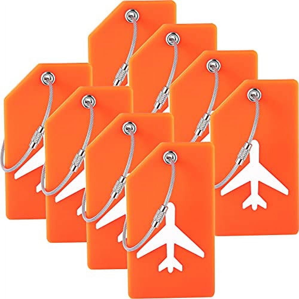7PCS Luggage Tags for Suitcases, Silicone Luggage Tags for Women and ...