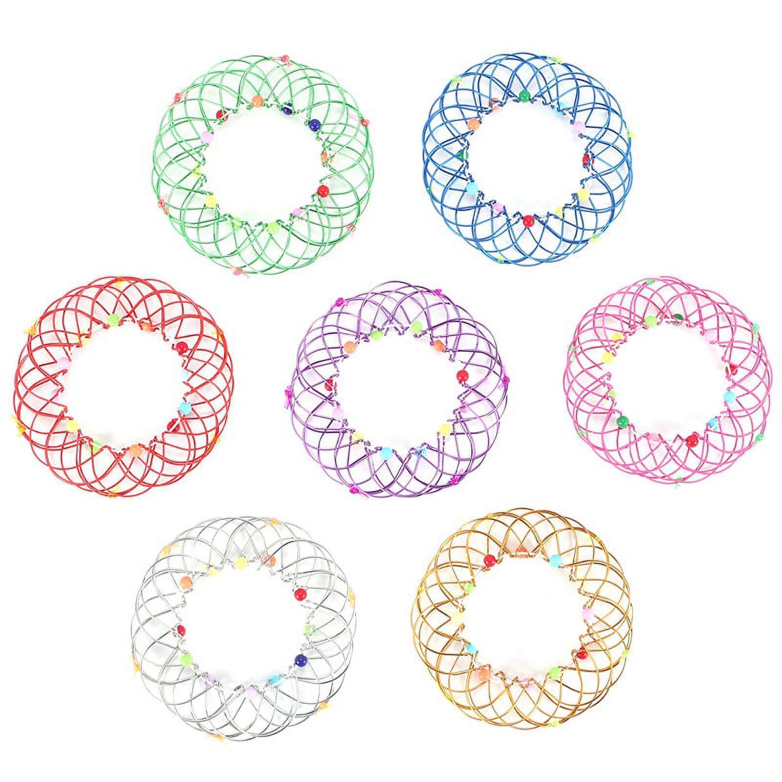 7PCS Magic Mandala Flower Basket Toy Magic Loops Wire Fidget Toy ...
