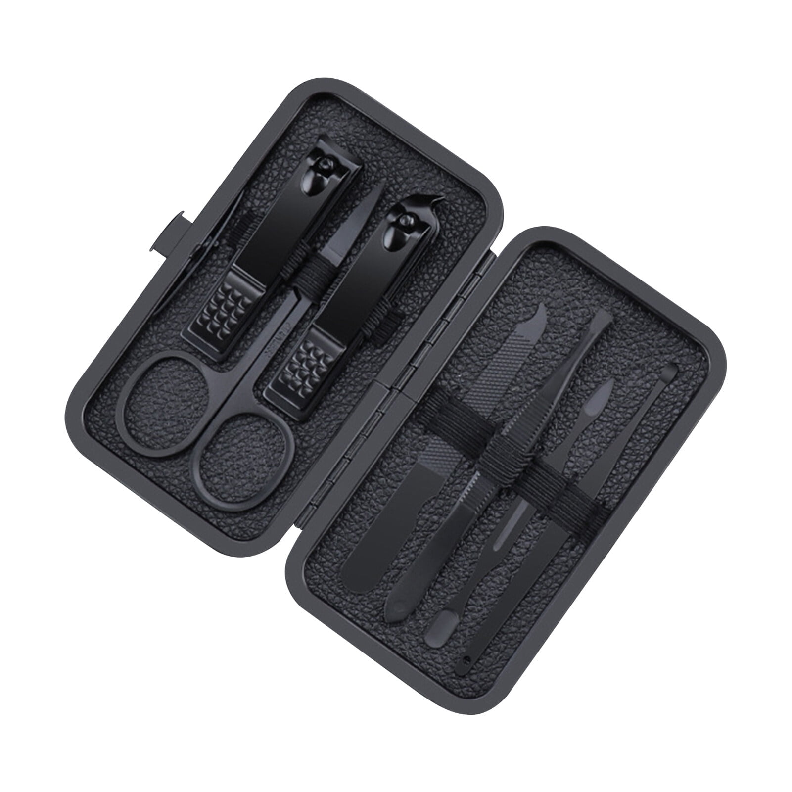 7PCS Manicure Set with Case Professional Pedicure Set Nail Clipper ...