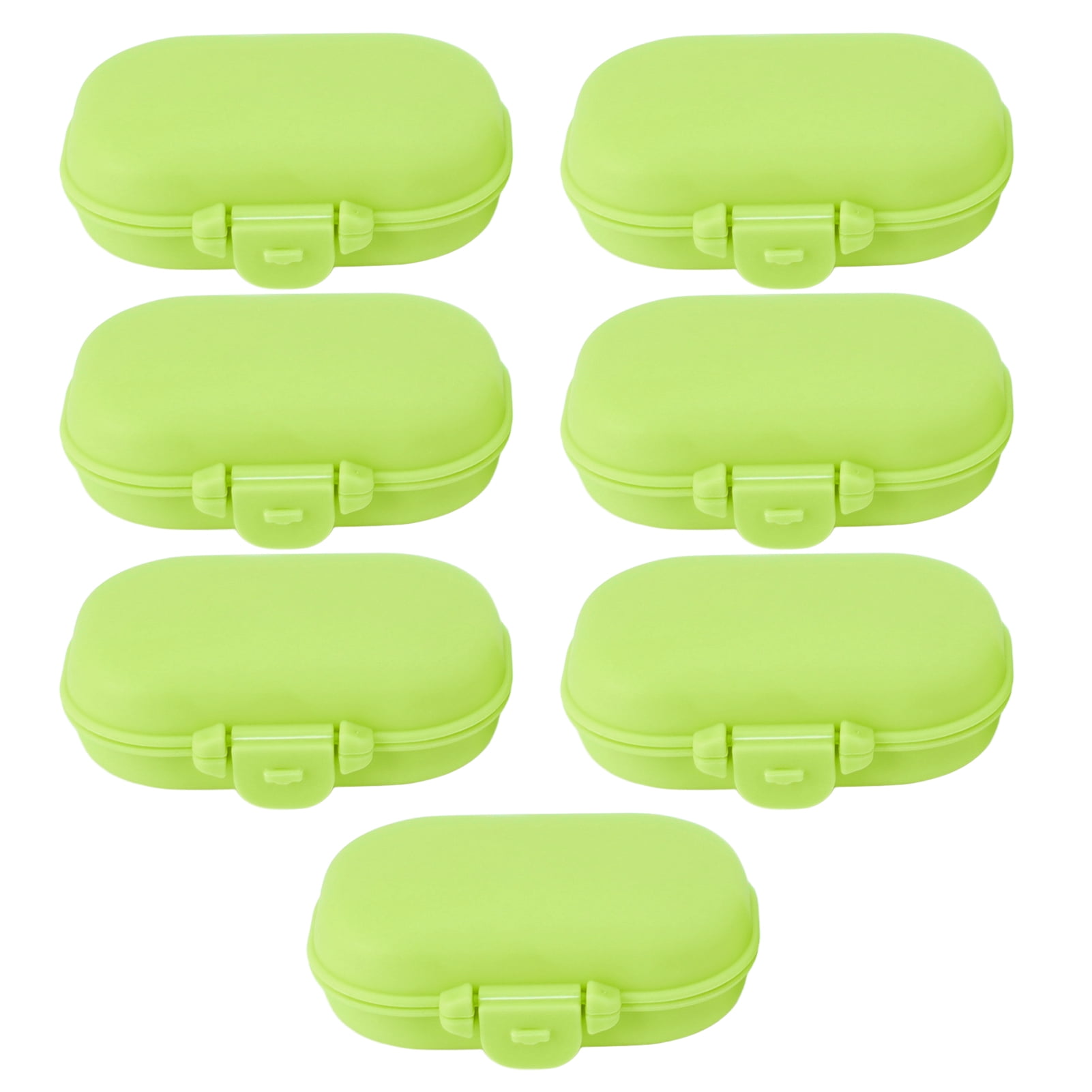 7PCS Medicine Case Portable Detachable Safe Mini 4 Compartments ...