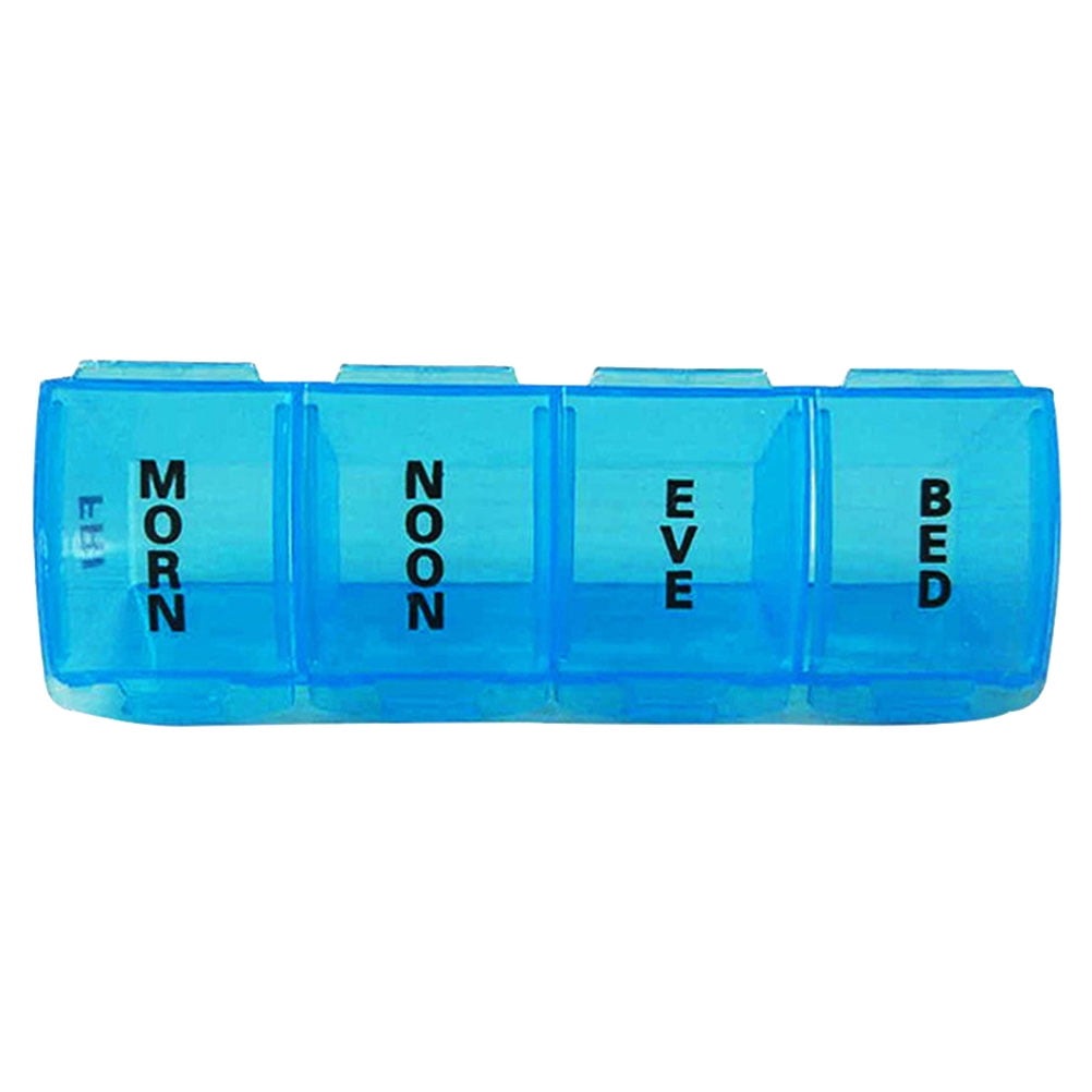 7PCS Organiser Portable Dispensing Colorful 28 Grid Mini Medicine ...