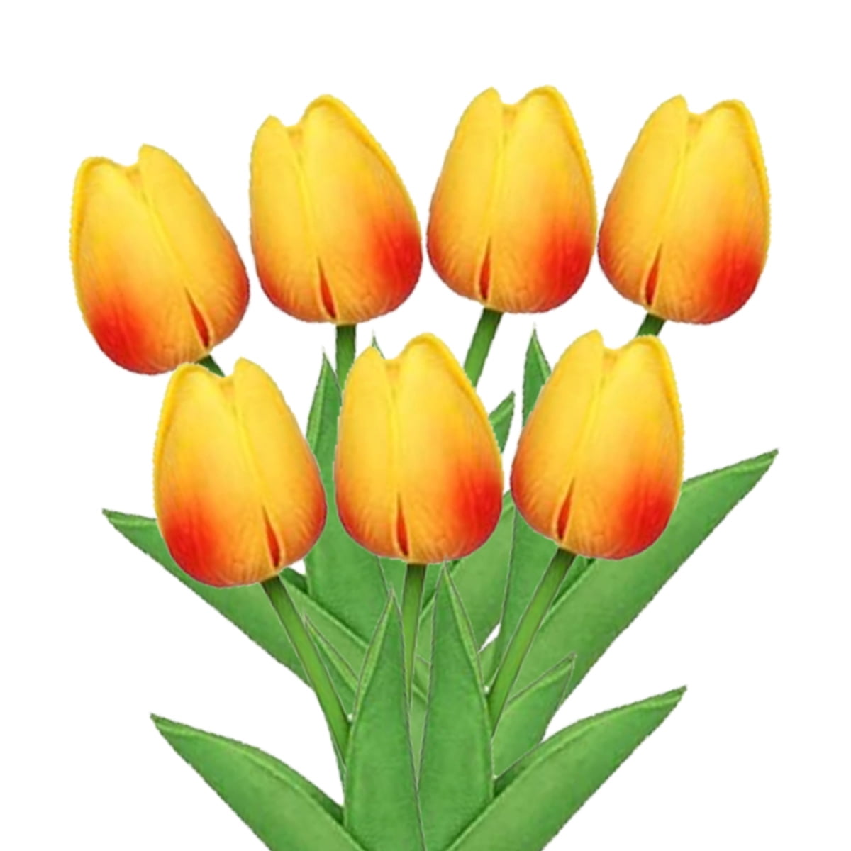 7PCS Real Touch Tulips Artificial Flowers for Decoration, Fake Flowers ...
