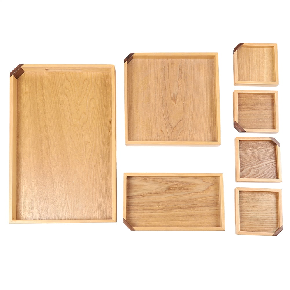 7PCS Rectangle Detachable Partition Tray Food Breakfast Snack Fruits ...