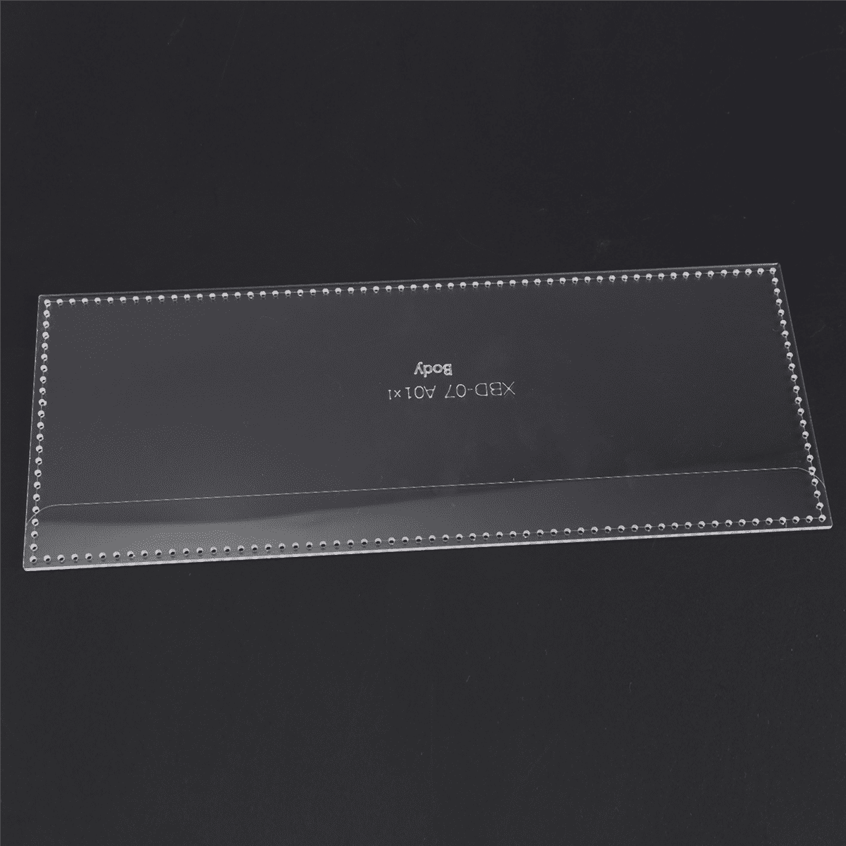 7PCS/Set Clear Acrylic Wallet Pattern Stencil Template Set Leather ...