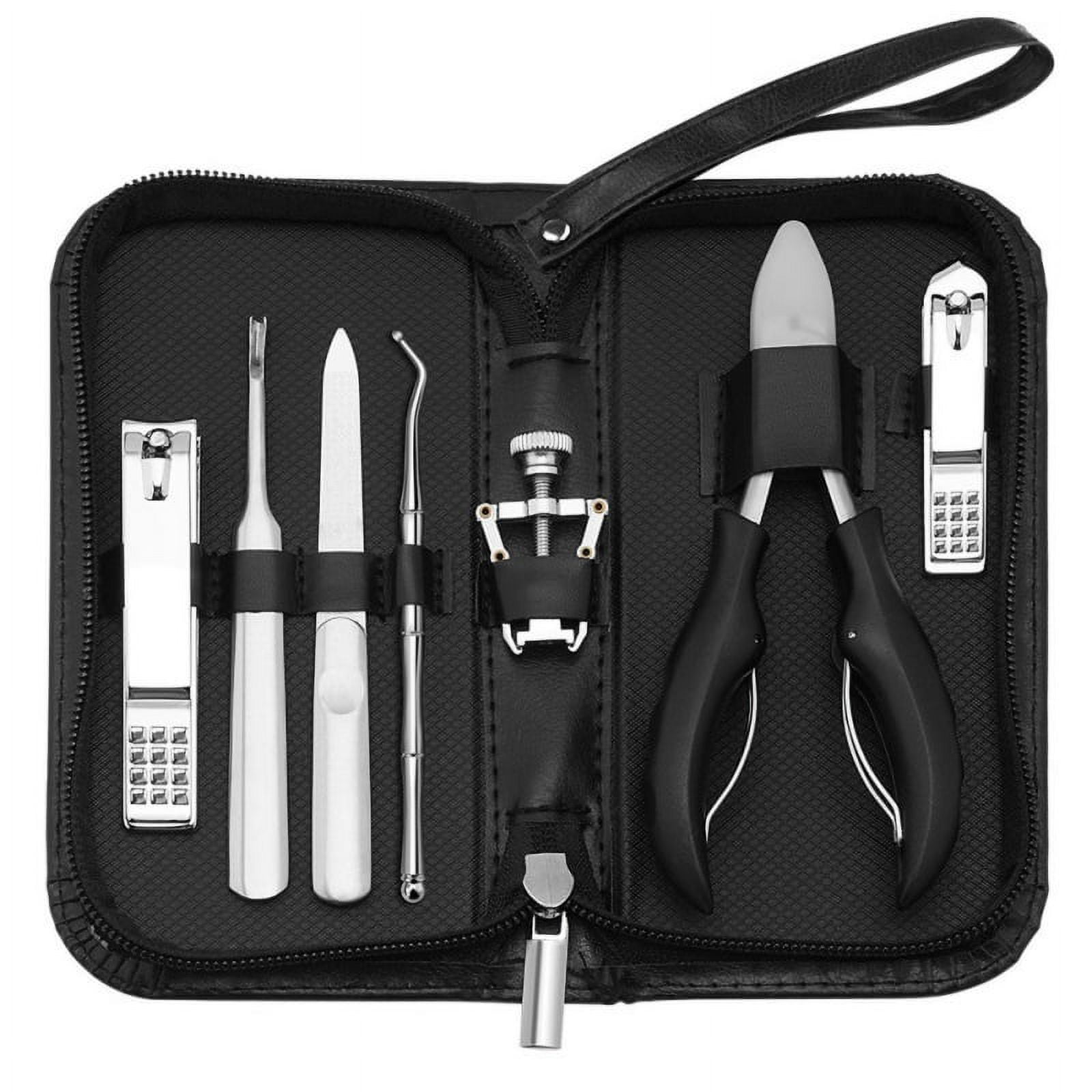 7PCS Stainless Steel Heavy Duty Tortoiseshell Nail Clipper Set Ultra ...