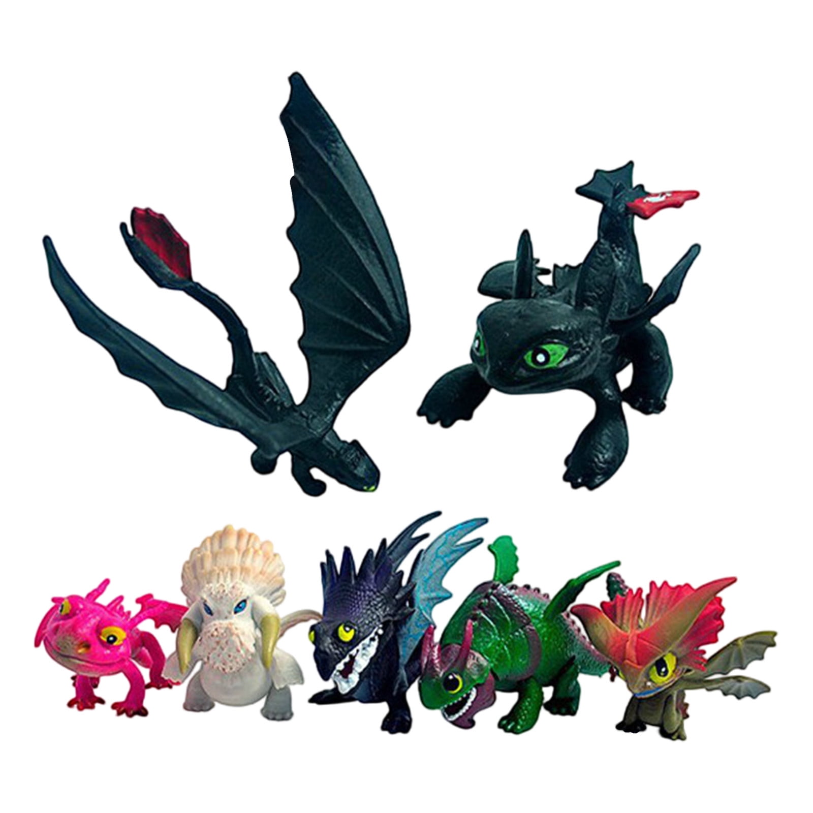 7PCS How to Train Your Dragons Mini Figures – 3.5" Collectible Dragon ...
