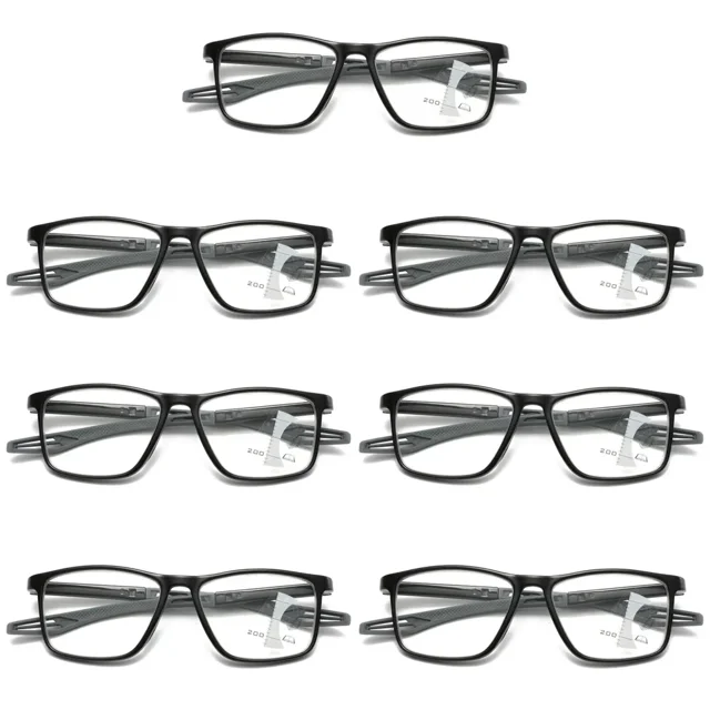 7PK Men Women Multifocus No Line Progressive Reading Glasses Multifocal ...