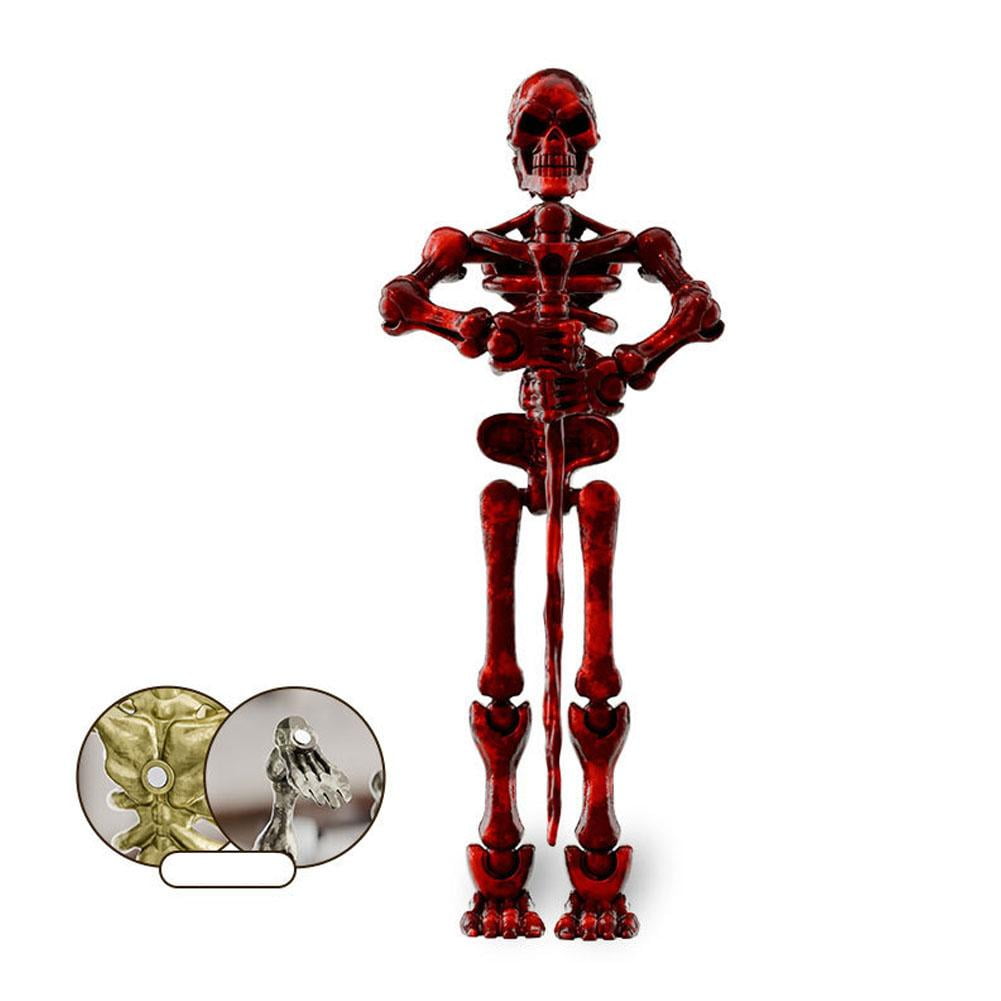 7Pack 13 Skeleton Action Figure,3D Printed Poseable Skeleton Decor,3D ...