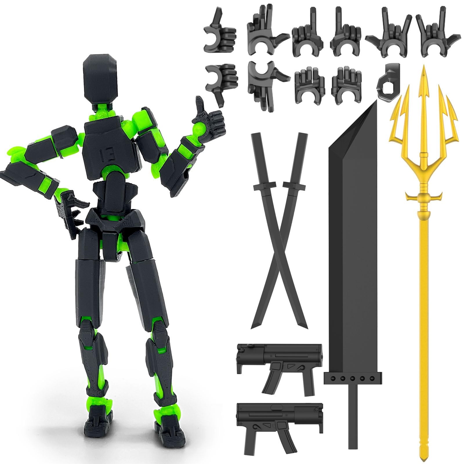 7Pack Assembled Titan T-13 Action Figures Set - Lucky Dummy Nova 13 ...