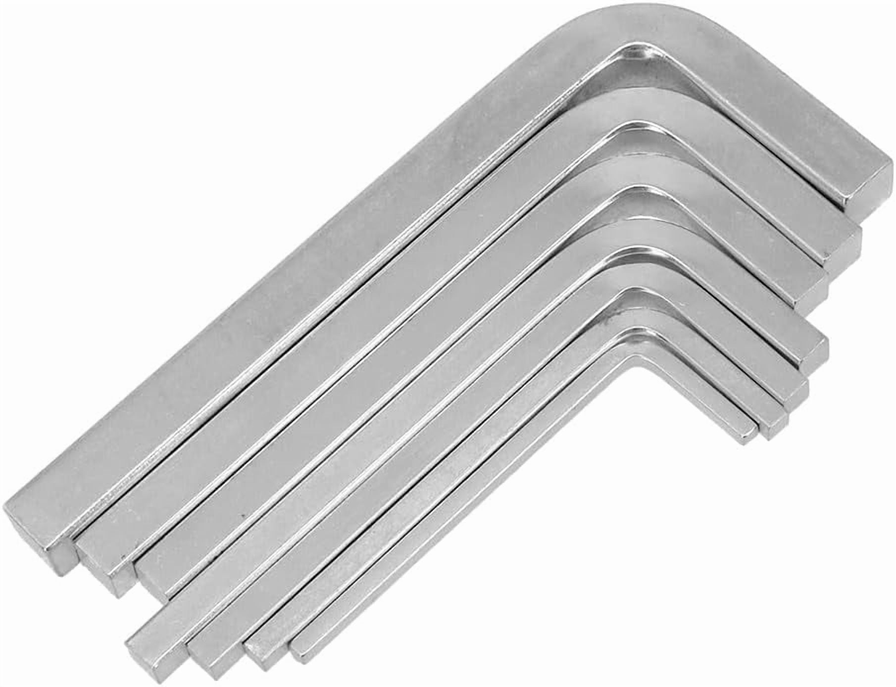 7Pack Square Head Wrench Set L Shaped Square Key Kit,Chromium Vanadium ...