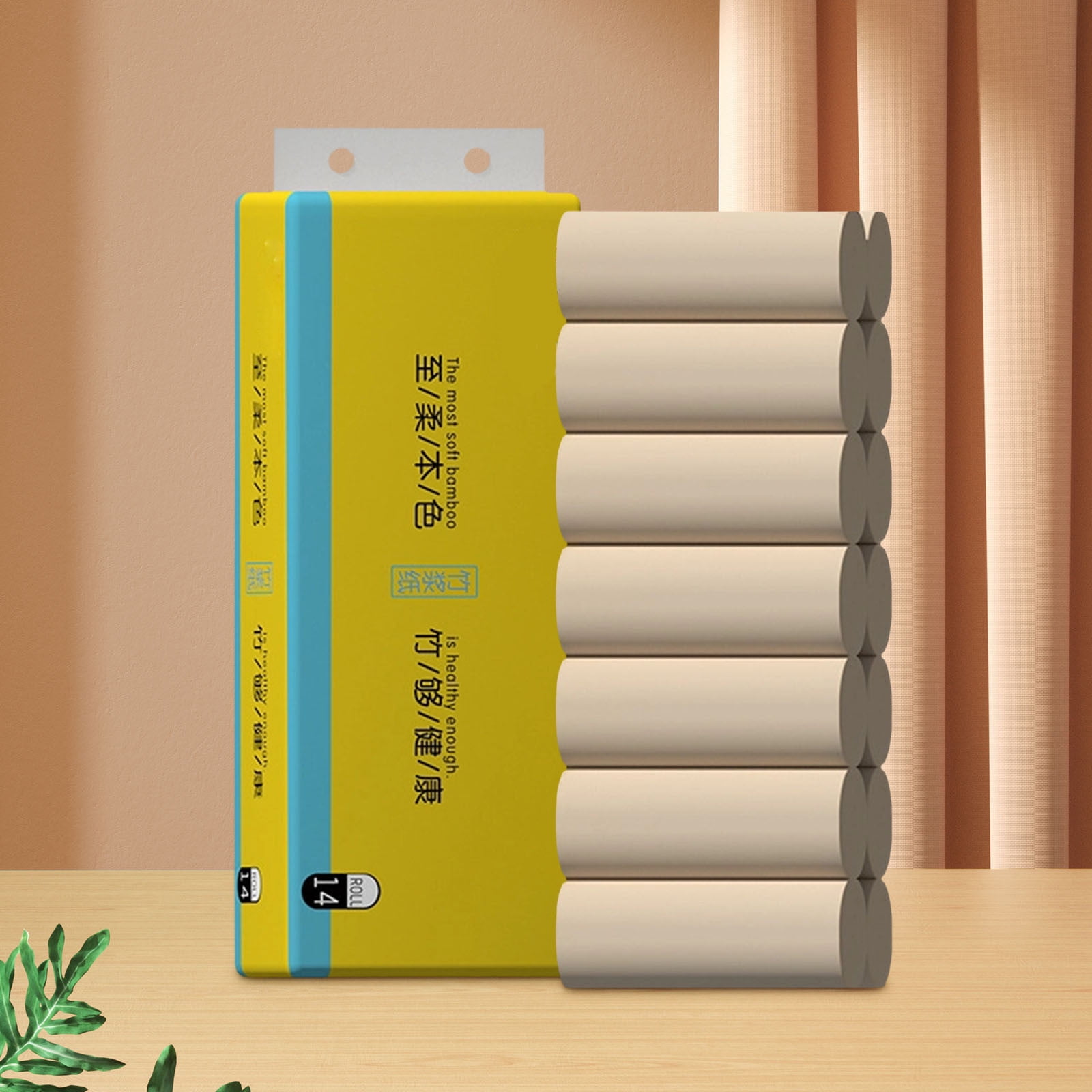 7Pc【14 Rolls】4-Layer Luxury Toilet Paper - Gentle & Absorbent Bath ...