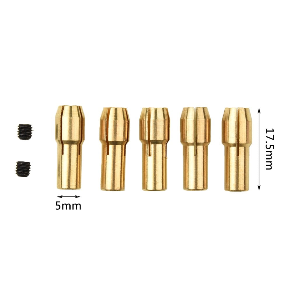 7Pc 2Mm Electric Motor Shaft Mini Chuck Fixture Clamp 0.5-3.0Mm To ...