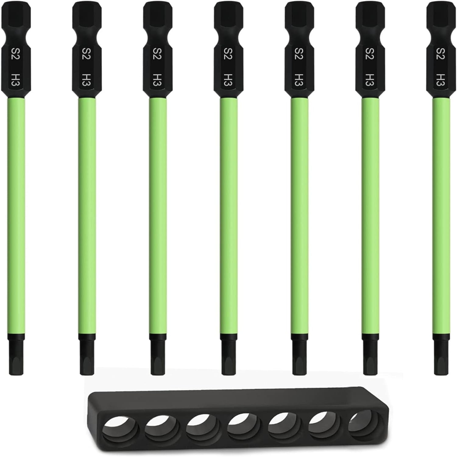 S1 Magnetic Square Screwdriver Bit 1/4" Hex Shank 2" Length Screw ...