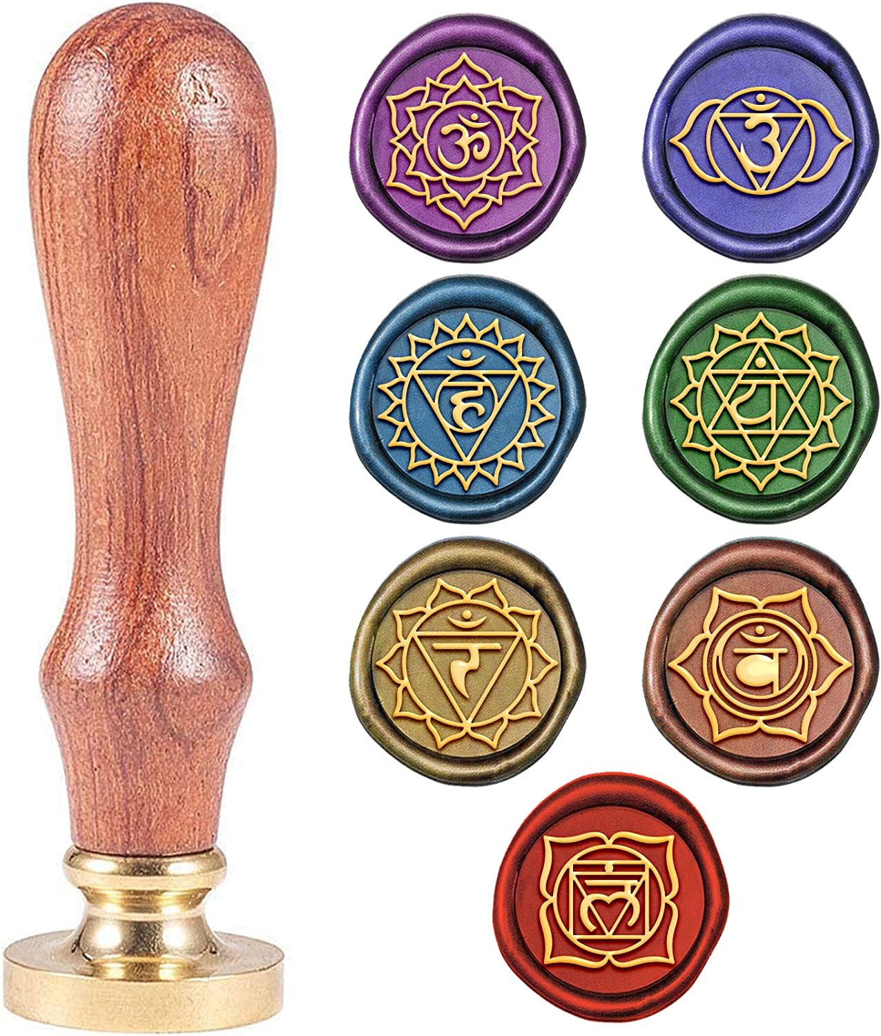 7Pcs 7 Style Wax Seal Brass Stamp Head for Wax Seal Stamp Theme 25 ...