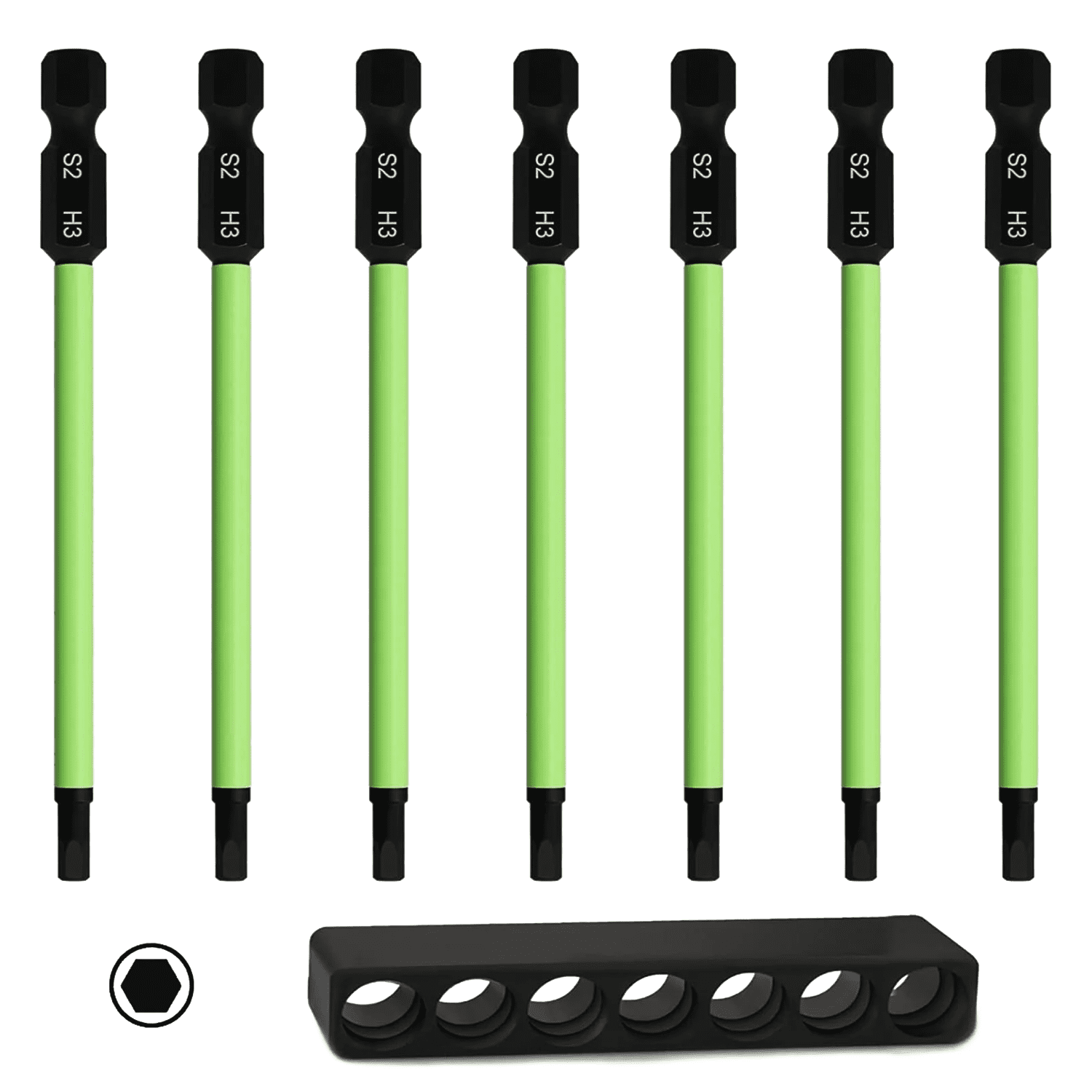 7Pcs Allen Wrench Drill Bits, 1/4" Magnetic Hex Key Drill Bit 3.94 ...